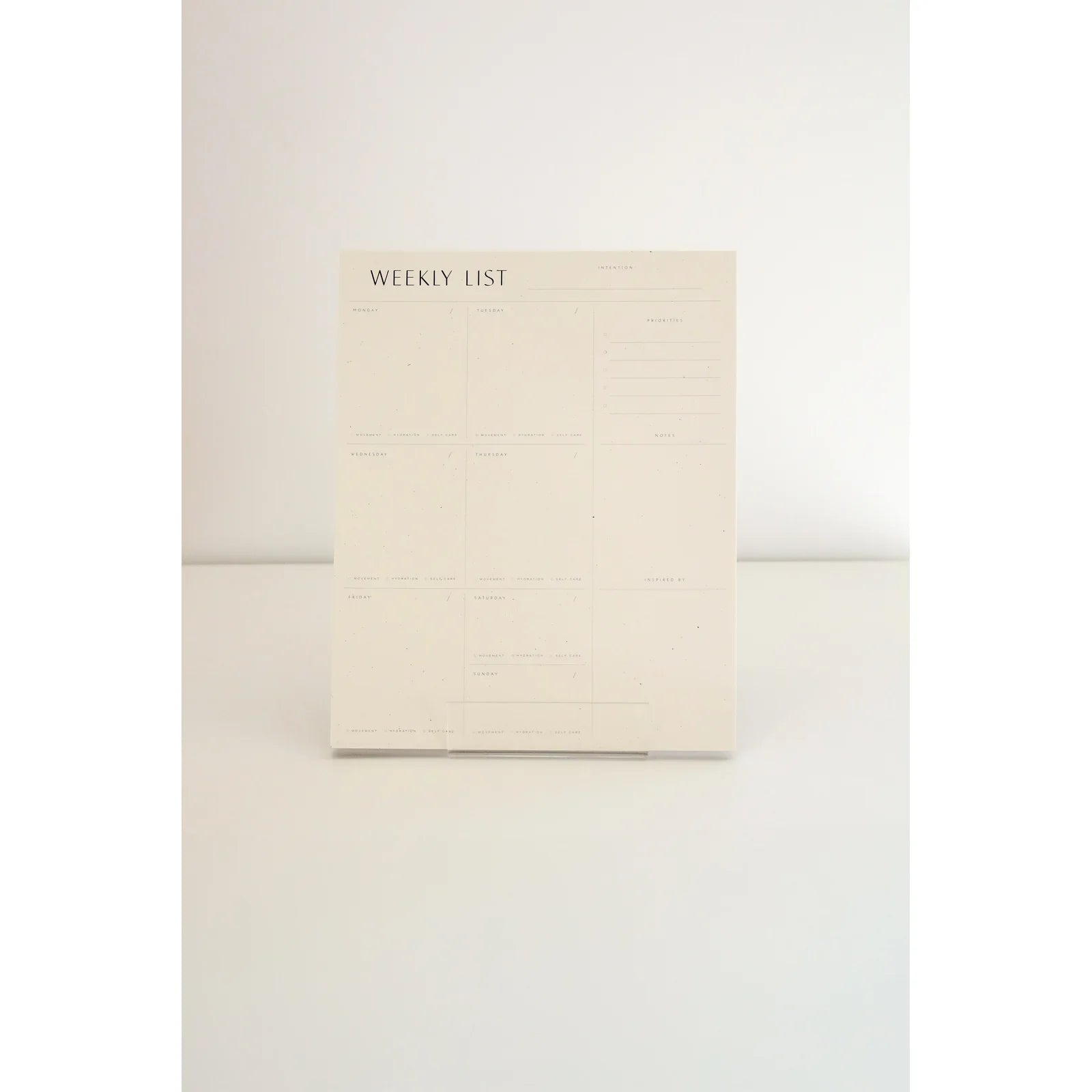 Weekly List Pad – Alcove